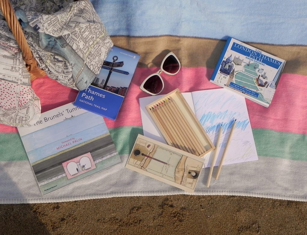 Vintage London Map Scarf - Brunel Museum