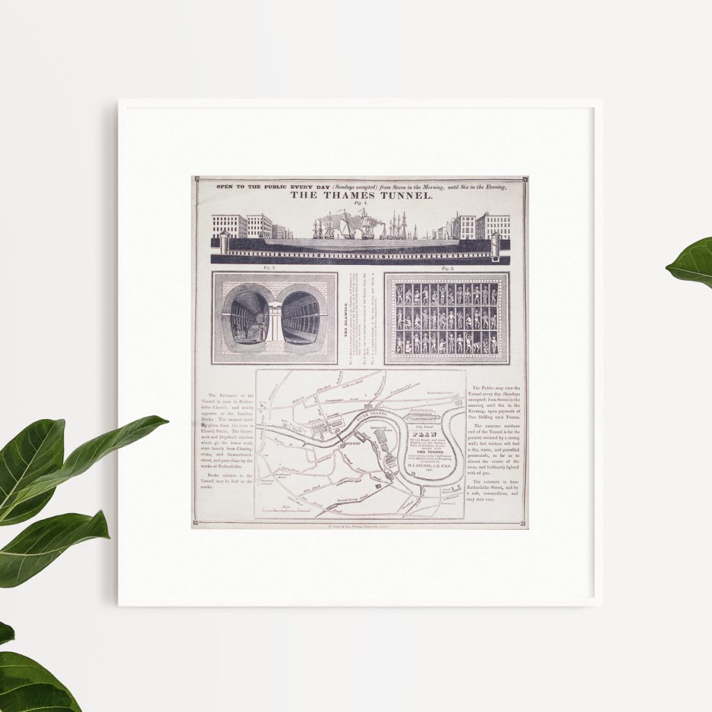 Poster: Thames Tunnel Open to the Public (Square) - Brunel Museum