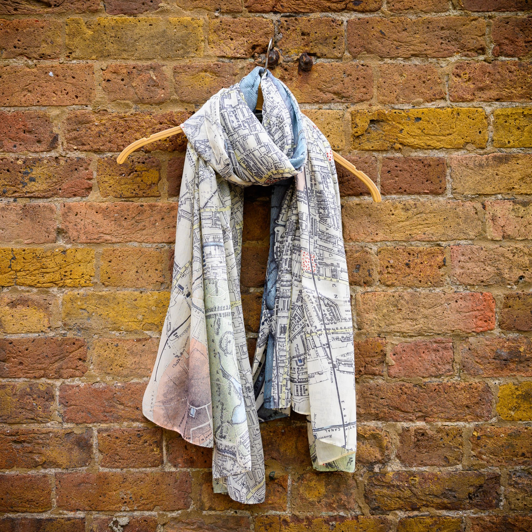 Vintage London Map Scarf - Brunel Museum