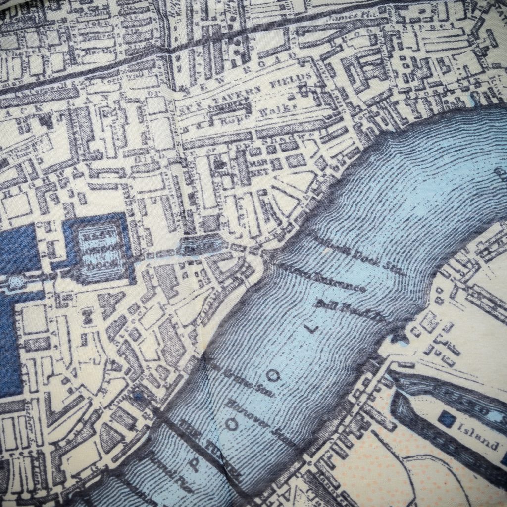 Vintage London Map Scarf - Brunel Museum