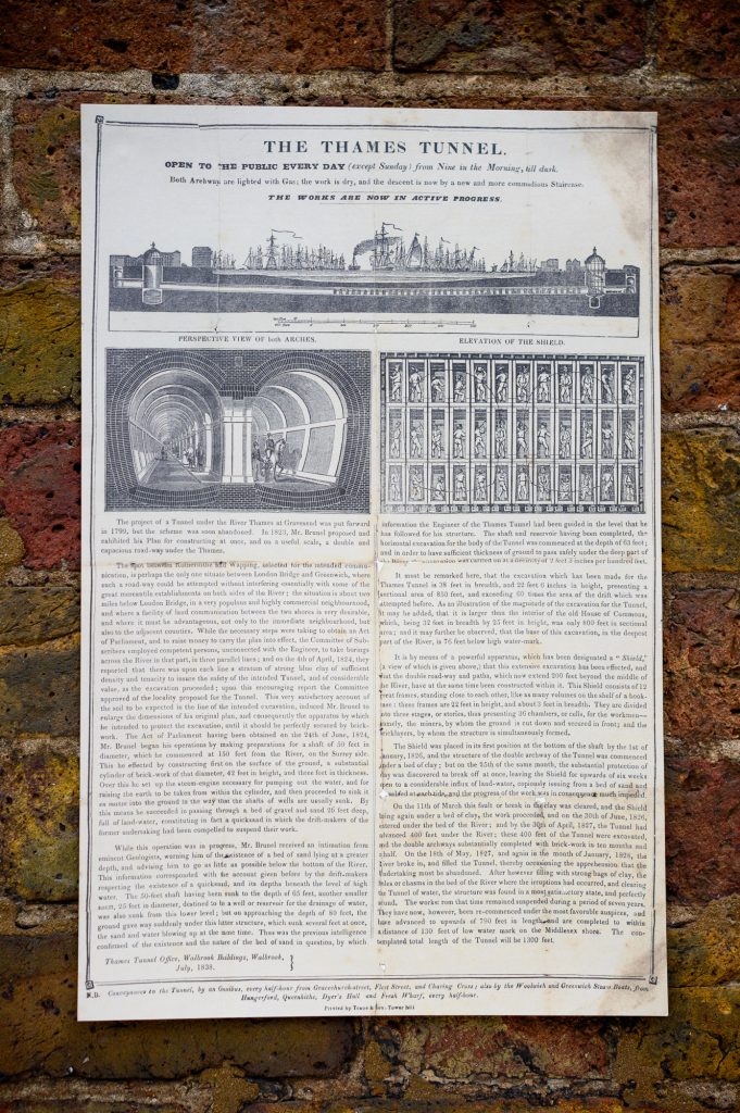 Poster: Tunnel Opening Oblong - Brunel Museum