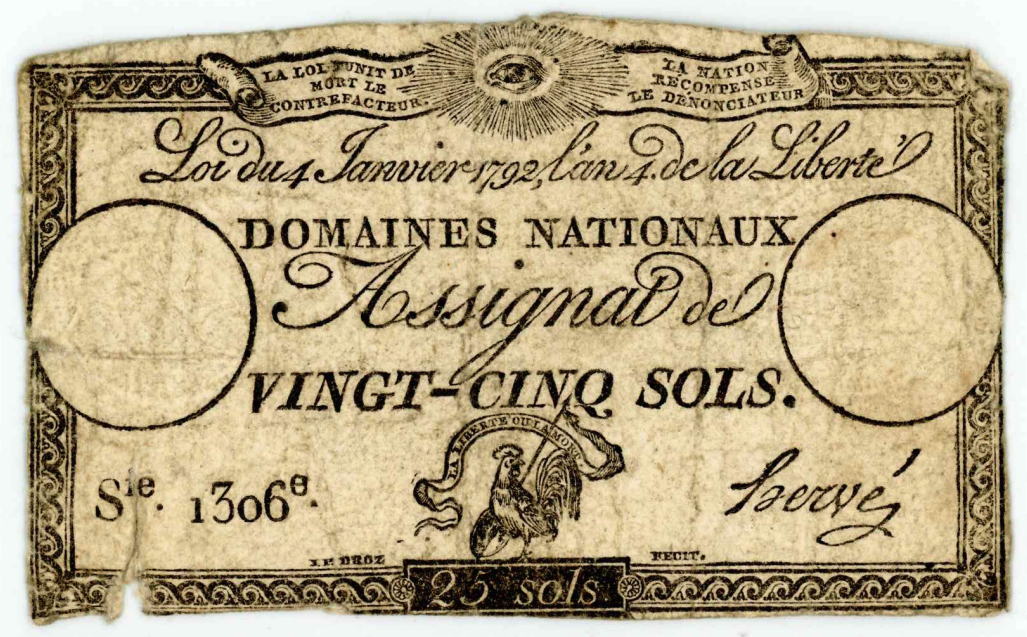 French Revolutionary Banknote - Brunel Museum