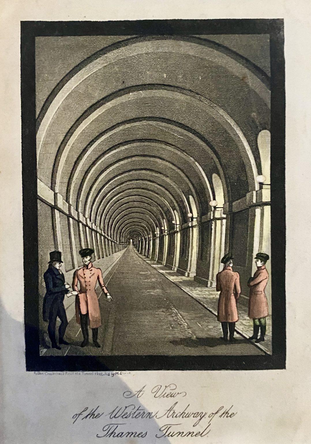 A View of the Western Archway of the Thames Tunnel - Brunel Museum