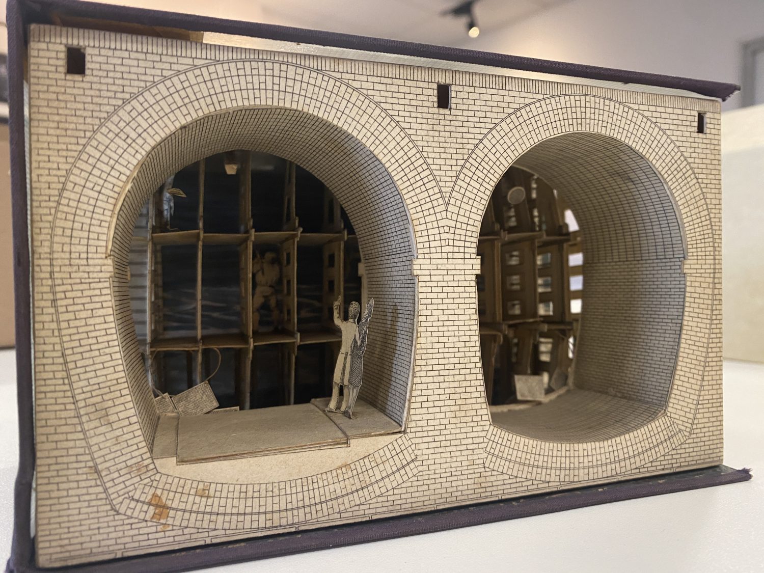 Cardboard Model of the Thames Tunnel and Tunnelling Shield - Brunel Museum